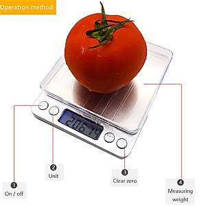 TXY 500/0.01g LCD Portable Mini Electronic Digital Scales Jewelry Pocket Scale Digital Kitchen Scale Tea Calibration Portable Medical Lab Weight Machine
