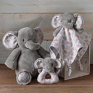 Mary Meyer Soft Ring Baby Rattle, 5-Inches, Grey Kalahari Elephant,44570