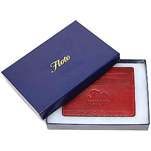 Floto Venezia Full Grain Leather Credit Card Slim Wallet
