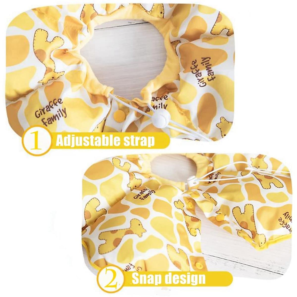 Adjustable Rabbit Protection Cone Collar, Waterproof Pet Recovery Collar for Rabbit Chinchilla Guinea Pigs After Surgery Wound Healing,Elizabeth E-Collar for Small Animals (XS (3.9''-7.9''), Yellow)