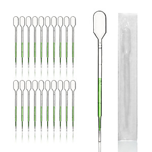 Utile 100pcs of Sterile Transfer Pipettes, Essential Oil Pipettes, Cap.3ml with 140mm Length, Low-Density Polyethylene Material, Individual Peel-Pack, 4320.0313.100