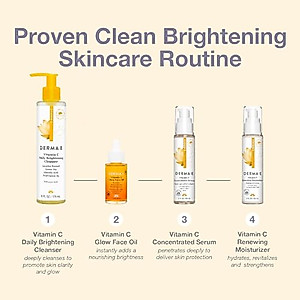 DERMA-E Vitamin C Renewing Moisturizer – Brightening and Hydrating Facial Skin Renewing Cream – Anti-Aging Facial Moisturizer and Day Cream, 2 oz
