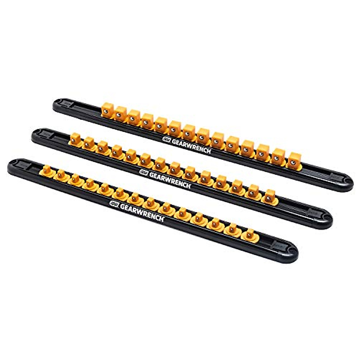 GEARWRENCH 1/4" Drive Magnetic Socket Rail Includes 14 Clips - 83126