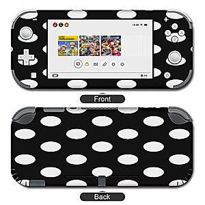 Big Polka Dot Pattern Compatible with Switch/Switch Lite Console Joy-Con Dock Sticker Skin Full Set Cute Stickers Cover for Switch Lite