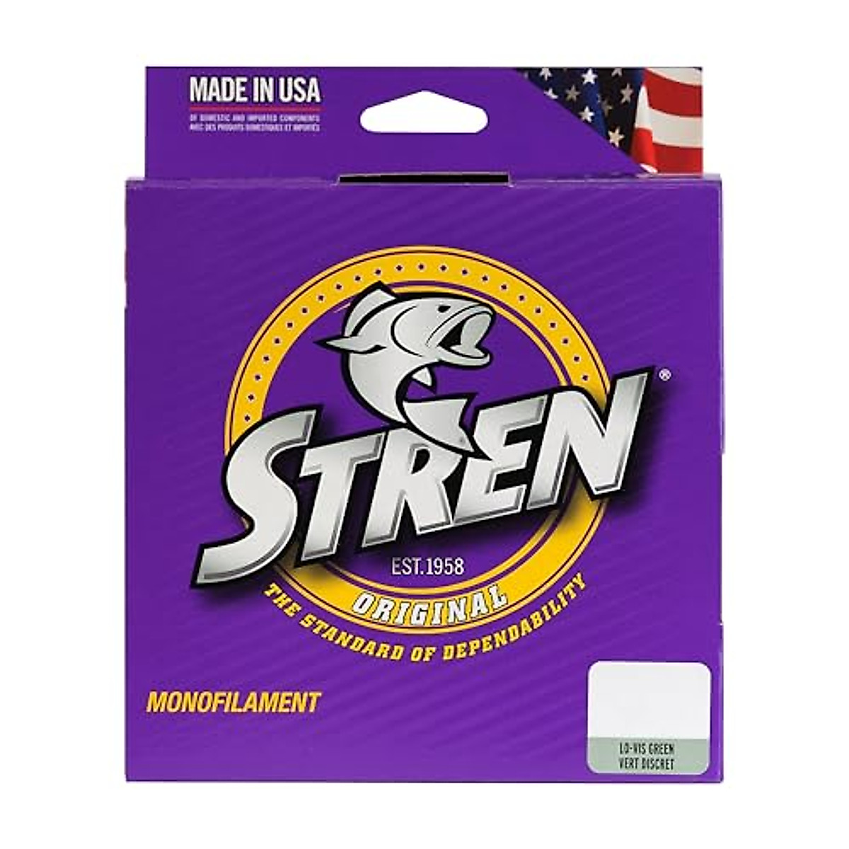 Stren Original Monofilament Fishing Line, Lo-Vis Green, 12lb | 5.4kg, Suitable for Freshwater Environments