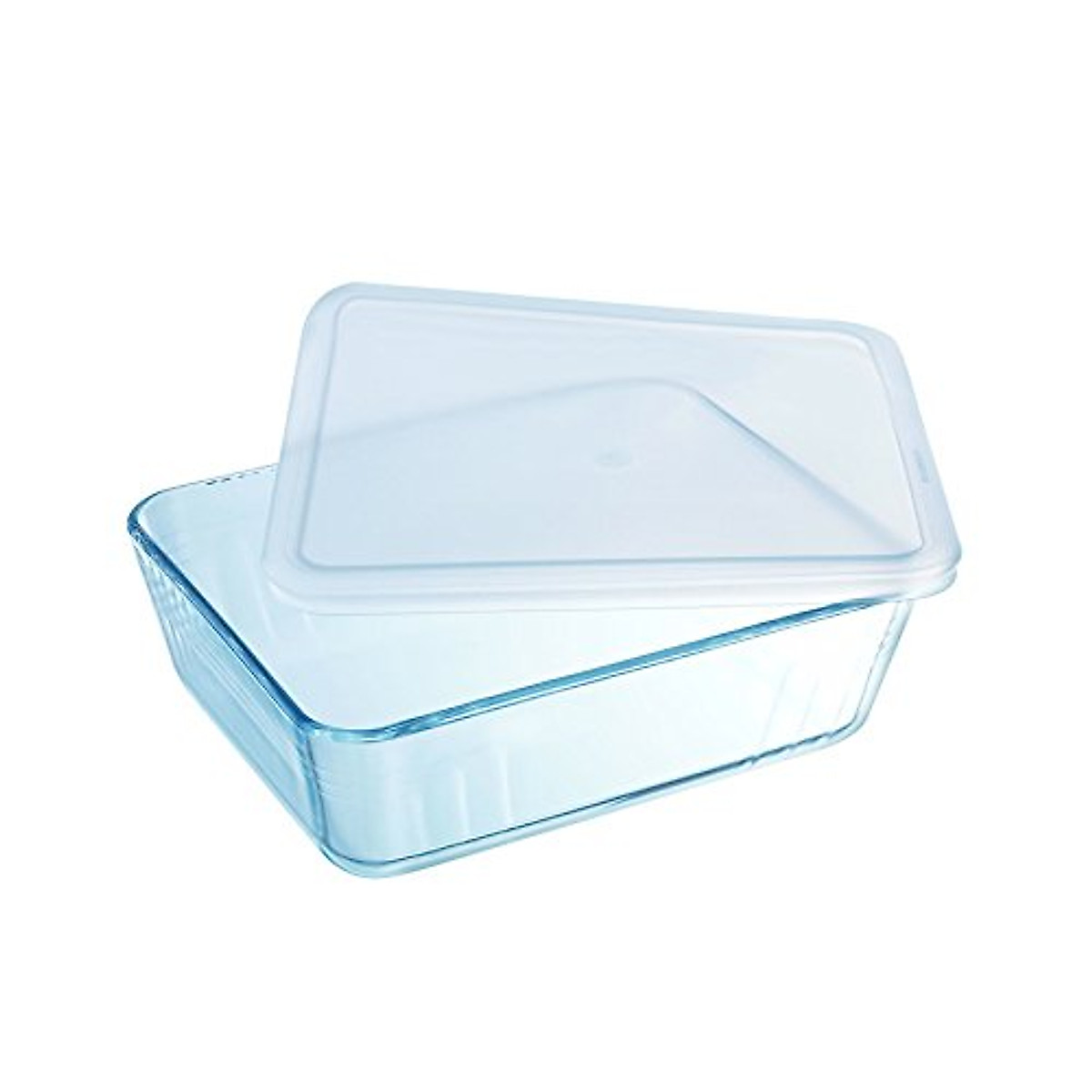 Pyrex Rectangular Dish with Plastic Lid, 2.6L