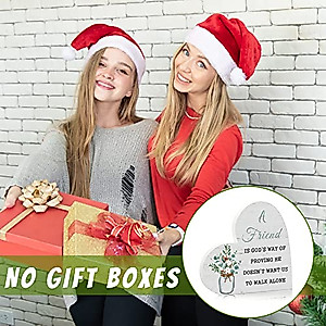 Wooden Christian Gifts for Women Religious Gifts Friend Birthday Gifts Friendship Gifts for Sister Inspirational Gifts with Quotes a Friend Is God's Way of Proving (Fresh Style)