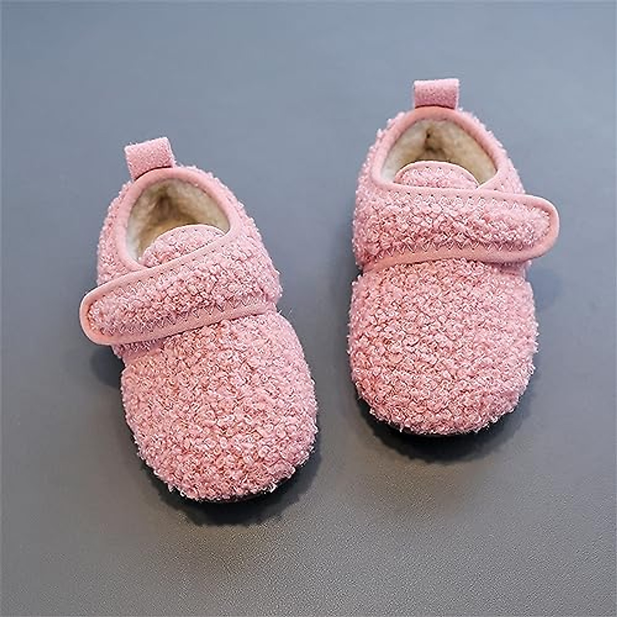 KUBUA Toddler Slippers Boys Girls Outdoor Indoor House Shoes for Kids Pink Size 5.5 Toddler