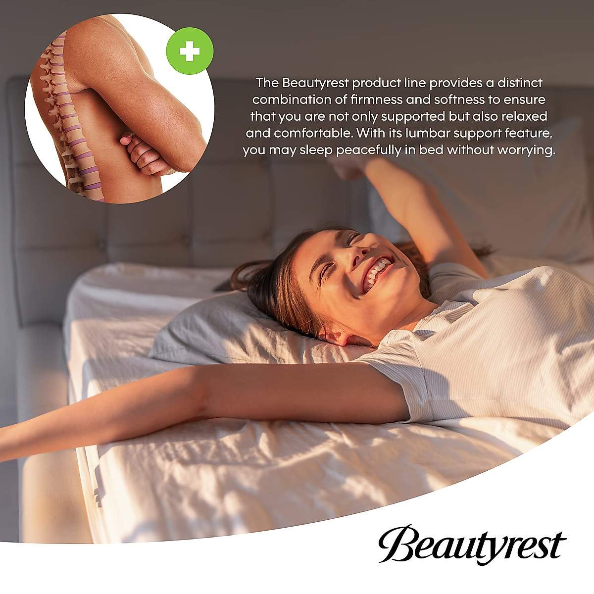 Beautyrest BR800 11.5 inch Twin Mattress - Hybrid Mattress with Cooling Gel Memory Foam and Pocketed Coils - Motion Separation and Temperature Control - Medium Feel - Twin Size Mattress Only