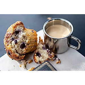 Real Deal Steel "Little Sipper 3 oz Insulated Espresso Cups - Premium Double Wall Set of 4 Demitasse