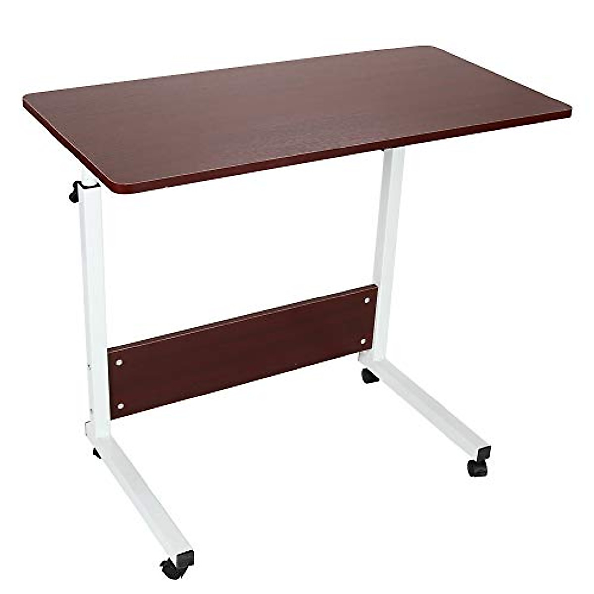 Toxz Computer Task Table Office Desk,Adjustable Height,Locking Casters,80CM 50CM,Fillet Wood,Simple,with Installation Tool(Ship from US!)