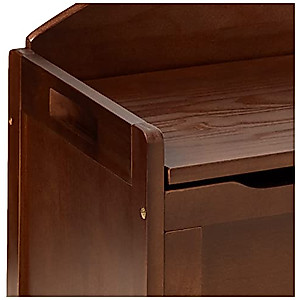 Lipper International Child's Toy Chest, 33.25" W x 17.75" D x 24.5" H, Walnut Finish