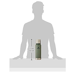 Stanley Classic Vacuum Insulated Wide Mouth Bottle - BPA-Free 18/8 Stainless Steel Thermos for Cold & Hot Beverages – Keeps Liquid Hot or Cold for Up to 24 Hours