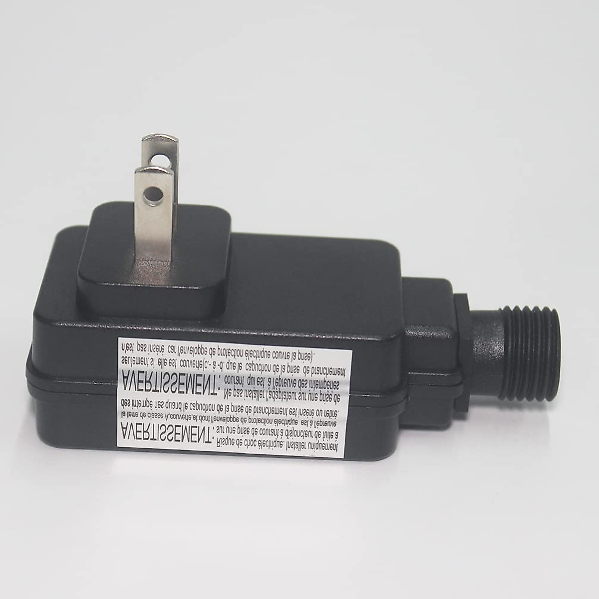 LED Transformer 12V 1000mA LED Controller Class 2 Power Supply, IP44 Rainproof Low Voltage Transformer US Plug for Christmas Light, Holiday Inflatable, String Light (-/+ Pin Connector)