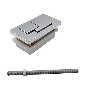 Quluxe 4 Pcs Square Toilet Tank Buttons Dual Push Flushing Toilet Button Toilet Button Replacement Toilet Flush Button with Thread Diameter (64×33mm)