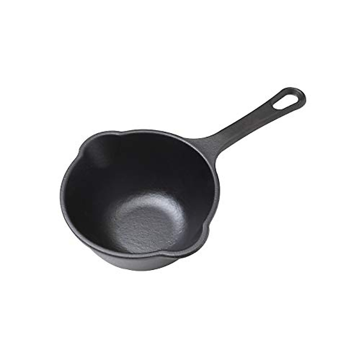 Victoria Cast Iron Sauce Pan. 0.45qt Sauce Pot Seasoned with 100% Kosher Certified Non-GMO Flaxseed Oil.
