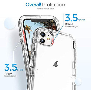 ORIbox Case Compatible with iPhone 12 Mini, Heavy Duty Shockproof Anti-Fall Clear case