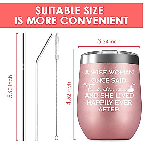 Deitybless Funny Gifts for Women - Unique Gifts for Mom, Wife, Sister, Daughter - Best Friend, Friendship, Divorce, Retirement, Birthday Gifts for Women, Teachers, Coworkers - 12oz Wine Tumbler