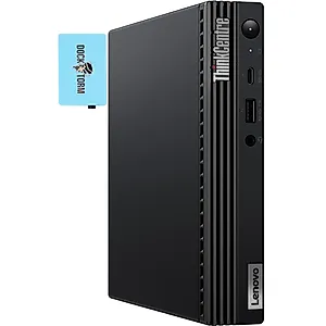 LENOVO ThinkCentre M80q Home & Business Mini Desktop (Intel i3-10100T, 16GB RAM, 512GB PCIe SSD, Intel UHD 630, WiFi 6, BT 5.2, USB Keyboard, USB Mouse, HDMI, Win 11 Pro) w/Dockztorm Hub