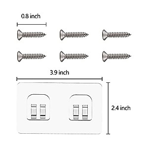 VZINO adhesive sticker for no drilling pot lid organizer or shower caddy - transparent