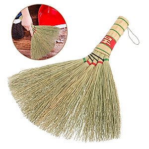 BCOATH Handle Duster Household Woven Broom Household Duster Home Cleaning Tools Handheld Broom Mini Dustpan and Brush Household Brooms Desktop Mini Broom Broom Sorghum Grass