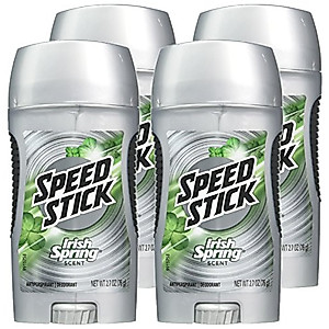 Mennen Speed Stick Antiperspirant and Deodorant Irish Spring Original, 2.7 Ounce (Pack of 4)