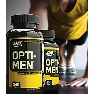 Optimum Opti-Men Multi-Vitamin Vitamin D Amino Acids B-Complex 240 Tablets