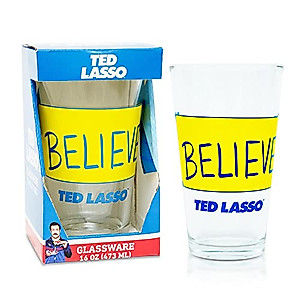 Silver Buffalo Ted Lasso Believe Pint Glass | Holds 16 Ounces