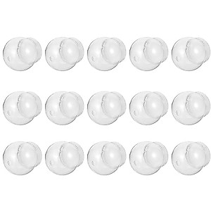 NOLITOY DIY Snow Globe 15pcs Clear Plastic Water Globe with Screw Off Cap Empty Fillable Globe Water Globe Jar Christmas Candy Jar for DIY Crafts Home Decoration Gifts