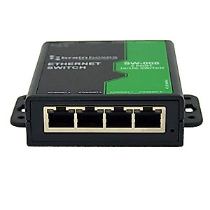 Brainboxes 8 Port Unmanaged Ethernet Switch Wall Mountable - 8 Ports - TAA Compliant - 2 Layer Supported - Twisted Pair - DIN Rail Mountable, Wall Mountable - Lifetime Limited Warranty