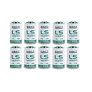 (10 PACK) Saft LS-14250 1/2 AA 3.6V Lithium (non Rechargeable)