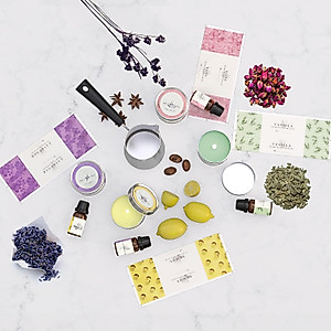 Complete Candle Making Kits for Adults Beginners,DIY Candle Making Supplies Include Soy Wax,Wax Melter,Scents,Dyes,Wicks,Wicks Sticker,Candle Tins & More-Full Candle Making Set - Arts & Crafts Kits