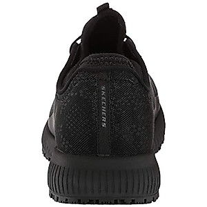 Skechers Women's Slip on Athletic Food Service Shoe, Black, 11