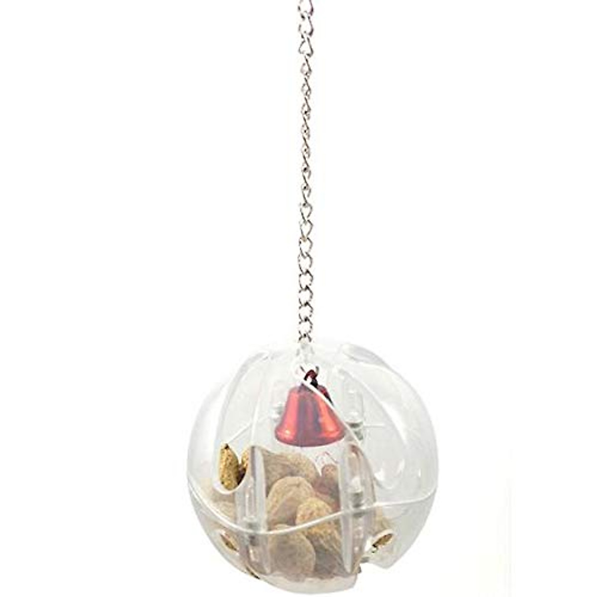 LIANCHI Parrot Creative Foraging Systems Foraging Ball- Bird Intelligence Growth Cage Acrylic Box Toys (A)