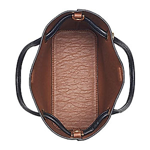 Calvin Klein Gabrianna Bubble Lamb Mini Tote Crossbody, Black/Gold