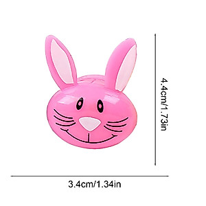 Easter Rabbit Rings For Kids Dress Up Rings Jewelry Set Toys For Little Girls Pretend Play Decorative (Blue, One Size)