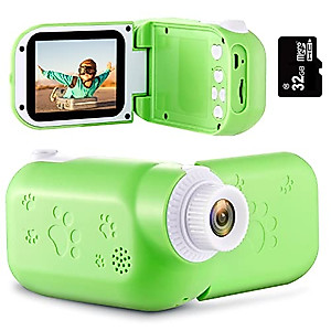 Camera for Kids 3-10 Years,Kids Digital Camera Christmas Birthday Gifts for Boys and Girls,2.4 Inch 1080p Dual Lens Children Video Camera Toys (32G)