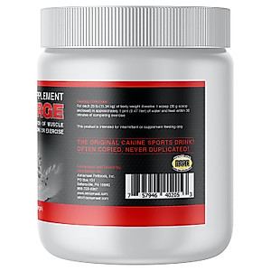 Annamaet Glycocharge – Post-Exercise Supplement for Canine Athletes and Working Dogs – with Maltodextrins to Help Replenish Muscle Glycogen for Faster Recovery - 300 g