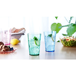 SCANDINOVIA - 26 oz Unbreakable Premium Iced Tea Drinking Glasses Tumbler (Set of 6) - BPA Free Super Grade Acrylic Plastic Cups - Dishwasher Safe, Juice, Beverages, Drinks, Cocktails