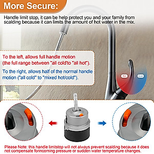 RP50587 Faucet Cartridge Replacement for Delta Single Handle Kitchen and Lavatory Valve Faucets, Faucet Cartridge Features Universal Faucet Diamond Seal Technology - Faucet Repair Kit with Wrench