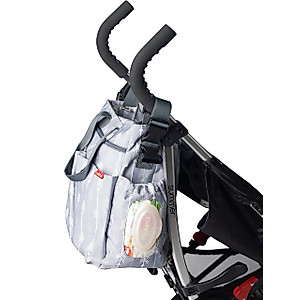 Zohzo Diaper Bag for Baby Diaper Tote Bag With Changing Pad, Insulated Pockets, Wipes Pocket, Waterproof Material, Stroller Straps, and Shoulder Strap