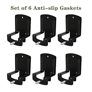 Homdock 6 PCS Non Slip Mattress Gaskets for Bed Frame/Anti-Slip Baffle/Mattress Gripper to Keep Mattress in Place/Elegant Black Finish