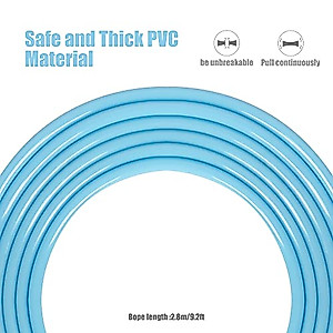 M STURDY LIFE 2-Pack Light Weight Speed Jump Ropes for Kids, Easy to use and Adjustable Skipping Rope, PVC Tangle-Free Workout Jump Ropes Crossfit Equipment for Athletes, Men, Women and Teenagers (Blue/Orange)