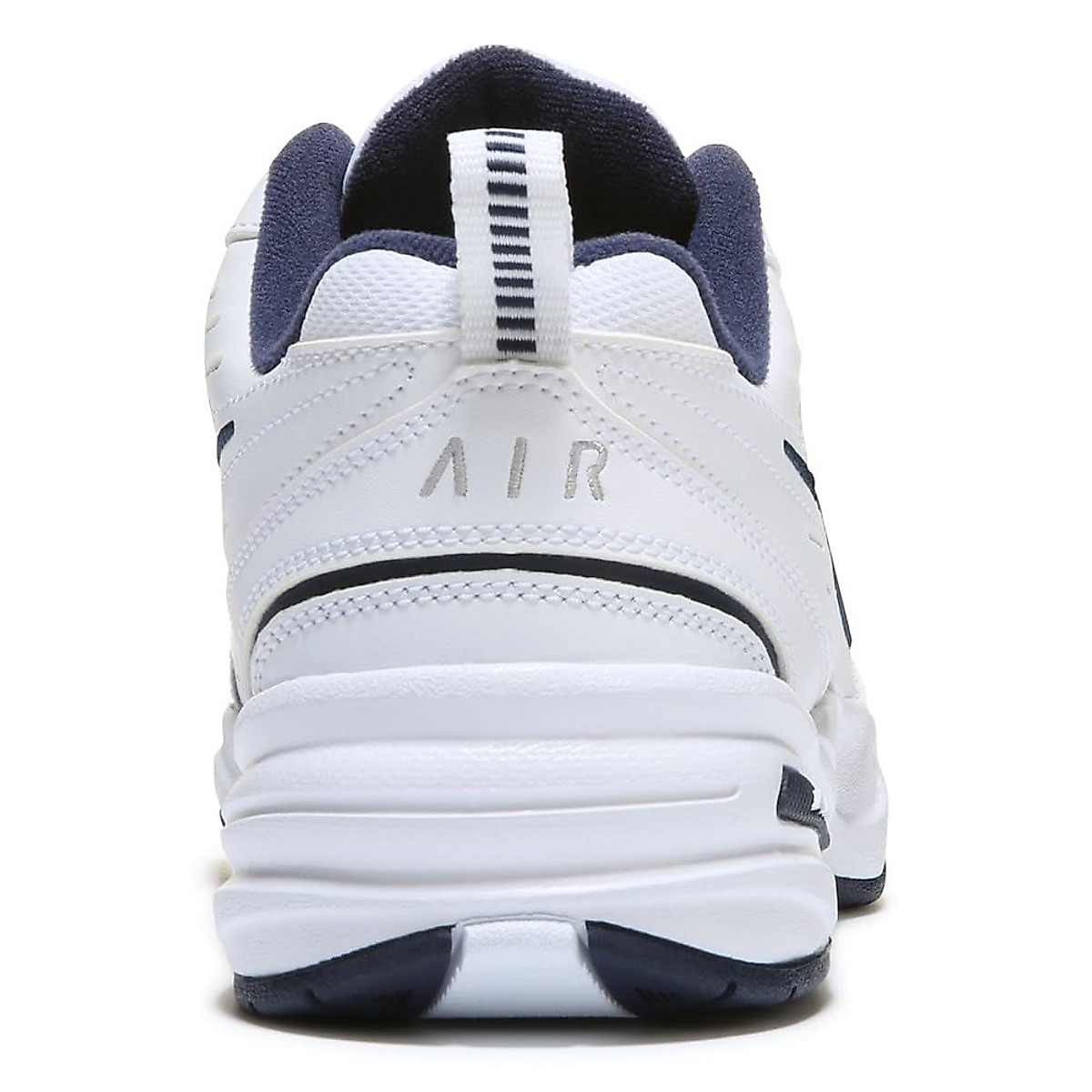 Nike Men's Walking, White Metallic Silver Navy Blue, 10