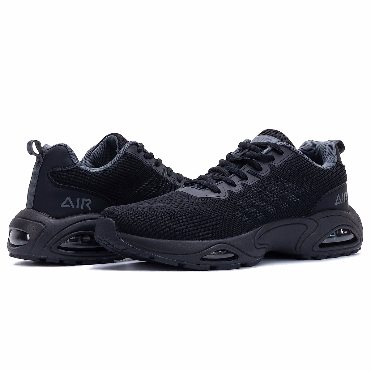 PERSOUL Mens Air Running Shoes Lightweight Breathable Athletic Tennis Gym Jogging Sneakers AllBlack Size 11