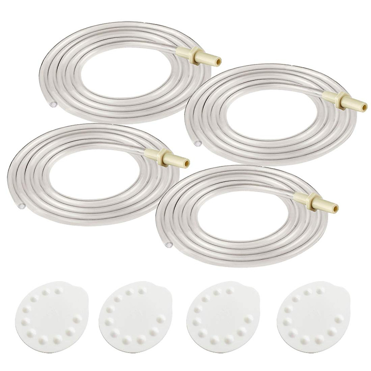 Maymom 4X Tubing 4X Membranes for Medela Pump in Style Advanced Breastpump Released After Jul 2006 Plus 4 Membranes in Retail Pack. Replaces Medela Tubing #8007212, 8007156 & 87212 and Pump Parts.