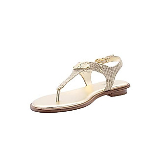 Michael Kors MK Plate Thong Pale Gold 6.5 M