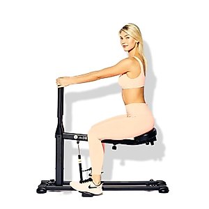 The DB Method Squat Machine, Workout Equipment for Home Gym, Exercise Leg and Glutes, Low Impact Lower Body Fitness Workouts, Training for Total-Body, Easy Setup, Foldable for Storage