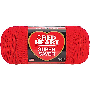 Red Heart Cherry Super Saver Jumbo Yarn, 1 Pack, 2232 Foot