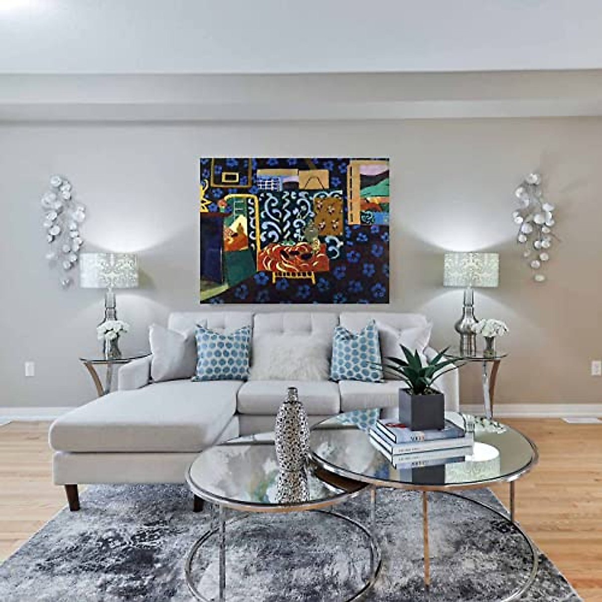 Henri Matisse Canvas Wall Art Wall Decors for Living Room Decor Paintings Framed Wall Art Pictures Home Bathroom Decor Office Decor Canvas Art 30x40cm-(11.8x15.7in) Framed-50